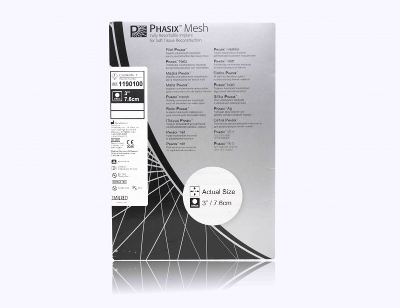 Short-Dated Bard Mesh Phasix 1190100-SD box of 1... - Synergy Surgical™